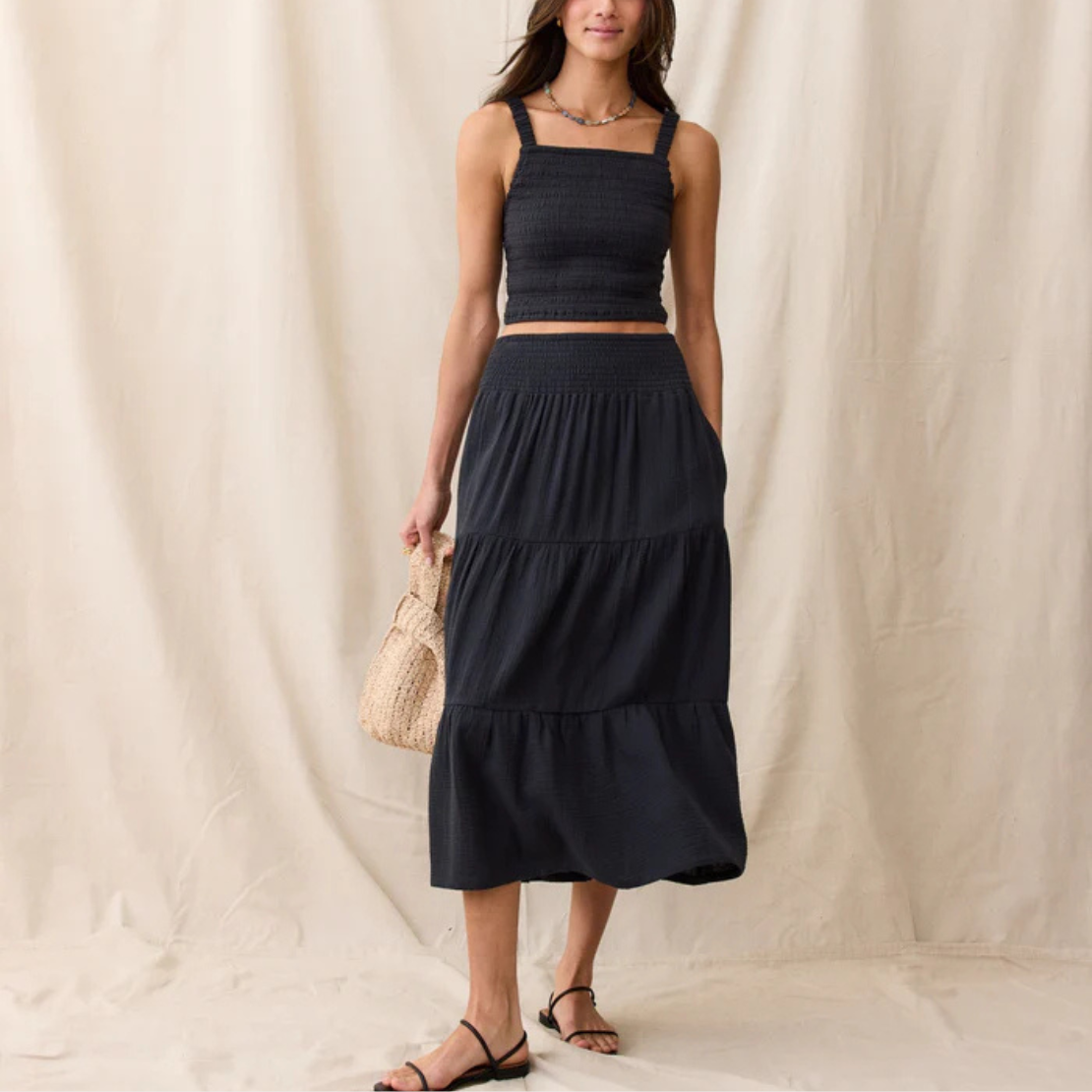 Corinne Double Cloth Maxi Skirt – LADDER